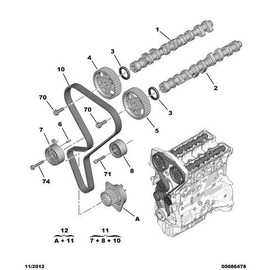 Citroen C2 2003-2007 Petrol Engine Camshaft Gear | 0805F0 | Citroen Direct Parts
