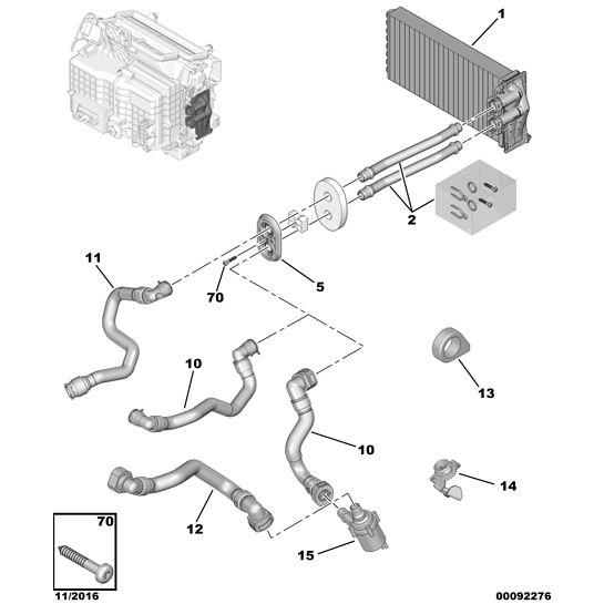 Citroen DS5 2011-2021 Petrol Heater Water Pipe | 6466 VE | Citroen Direct Parts