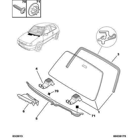 Citroen DS4 2010-2021 Petrol Manual Bonnet Control | 7934 W8 | Citroen ...