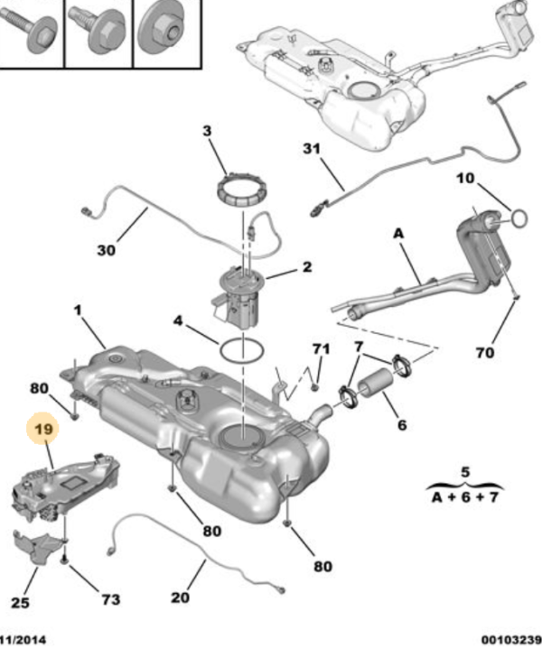 Citroen C3 Additive Tank With Pump | Genuine Citroen Parts