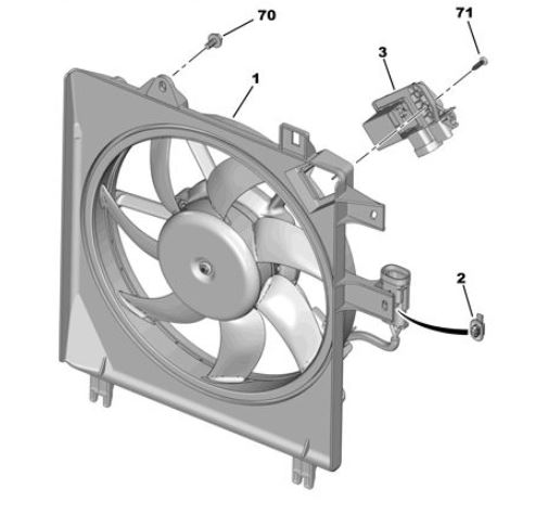 Citroen C1 2014 - 2022 Fan Electric Control Unit Citroen Parts