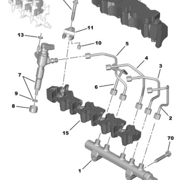 Citroen C4 Injector Clamp | Genuine Citroen Parts